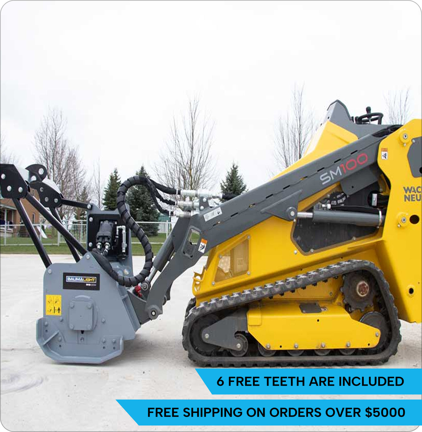 Baumalight MS530 Fixed Tooth Mulcher | Mini Skid Steer – Skid Steer Store