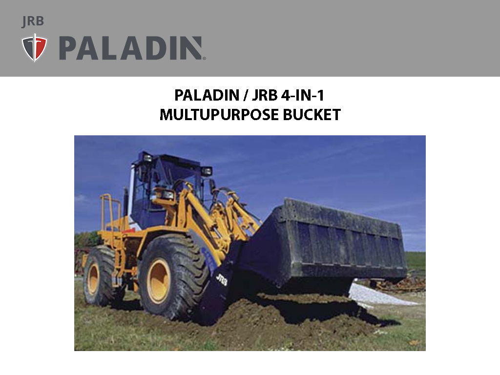 Paladin 4-In-1 Heavy Duty Multi-Purpose Bucket for Skid Steer